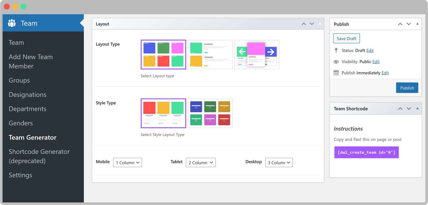 demos - WordPress Team Manager – Showcase Team Members